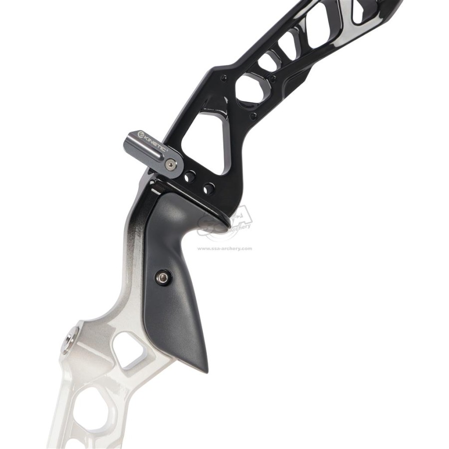 Risers Lancer V2 25″ RH Two-Tone Glossy White/Black – Brothers of Archery