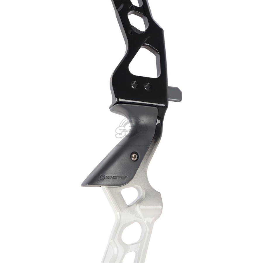 Risers Lancer V2 25″ RH Two-Tone Glossy White/Black – Brothers of Archery